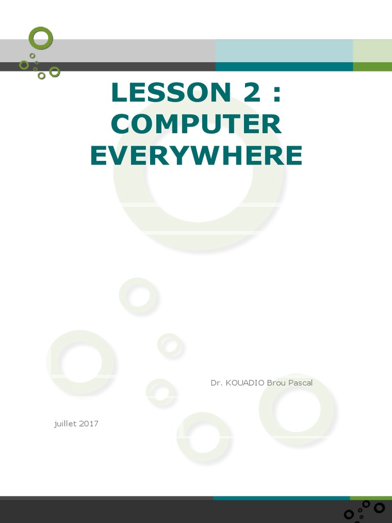 Lesson 2: Computer Everywhere | PDF | Computer Hardware | Random Access Memory