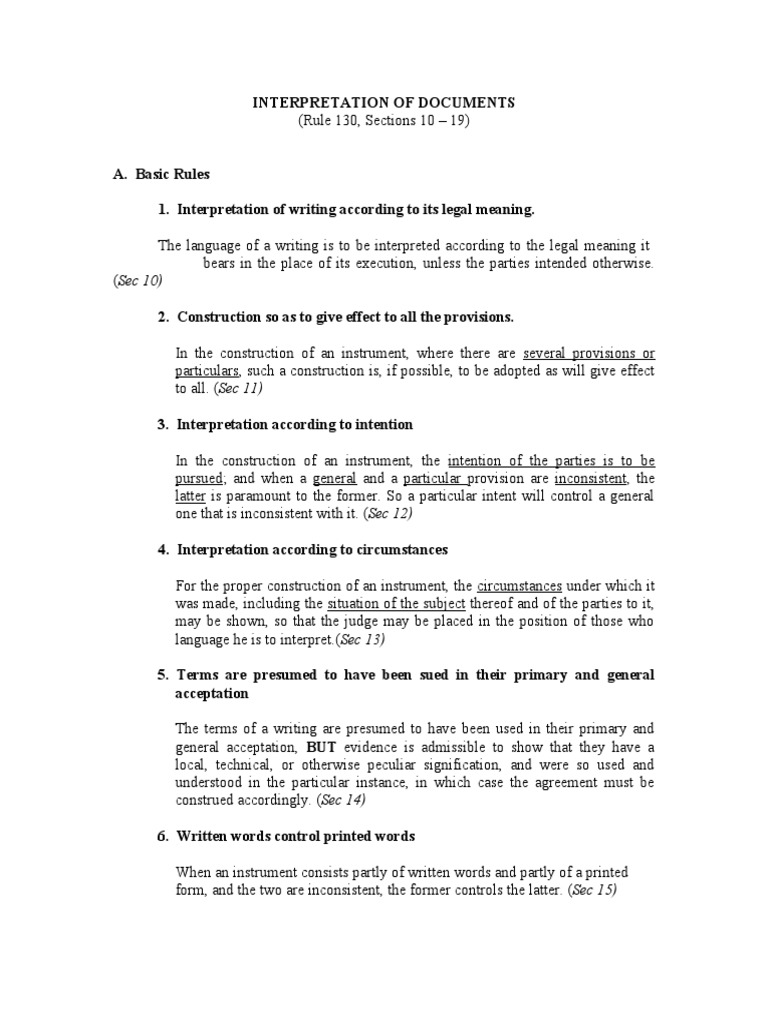 Document Interpretation Guidelines | PDF | Mortgage Law | Government ...
