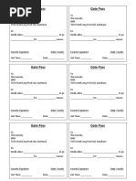 Returnable Gate Pass | PDF