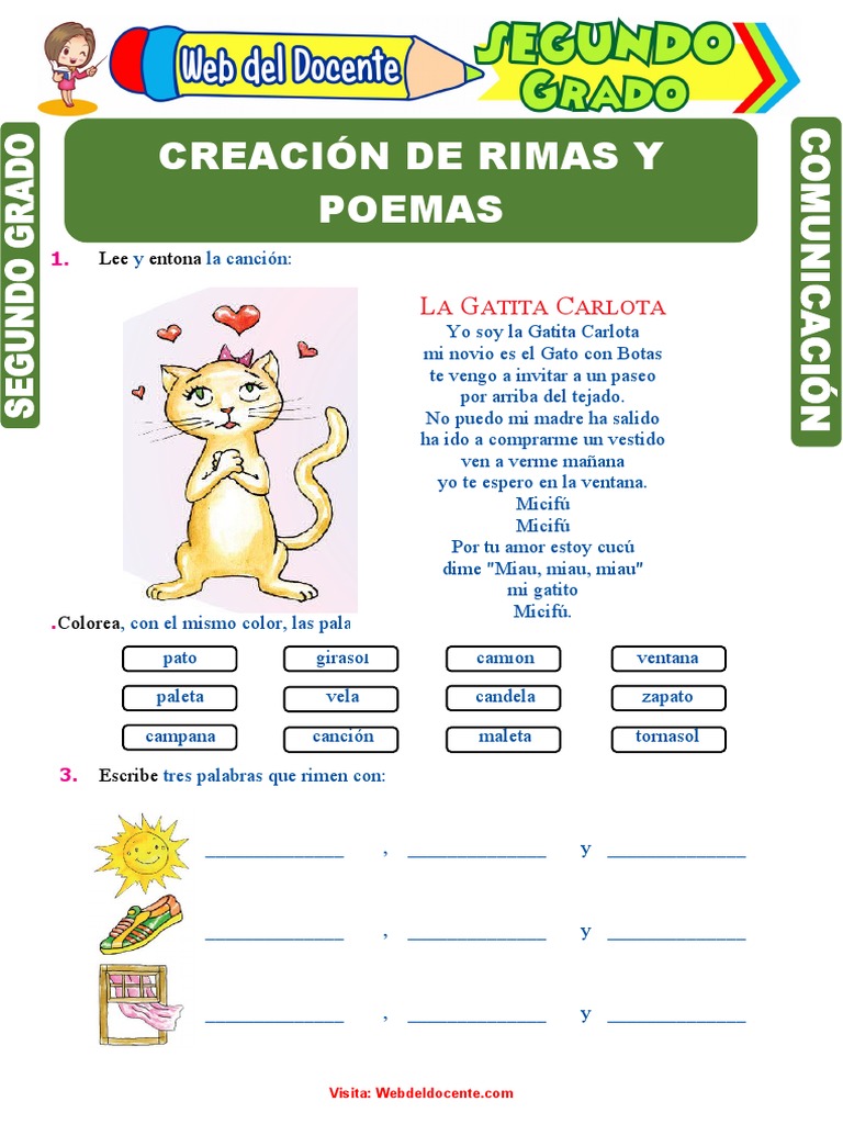 Rimas y Poemas para Segundo Grado | PDF