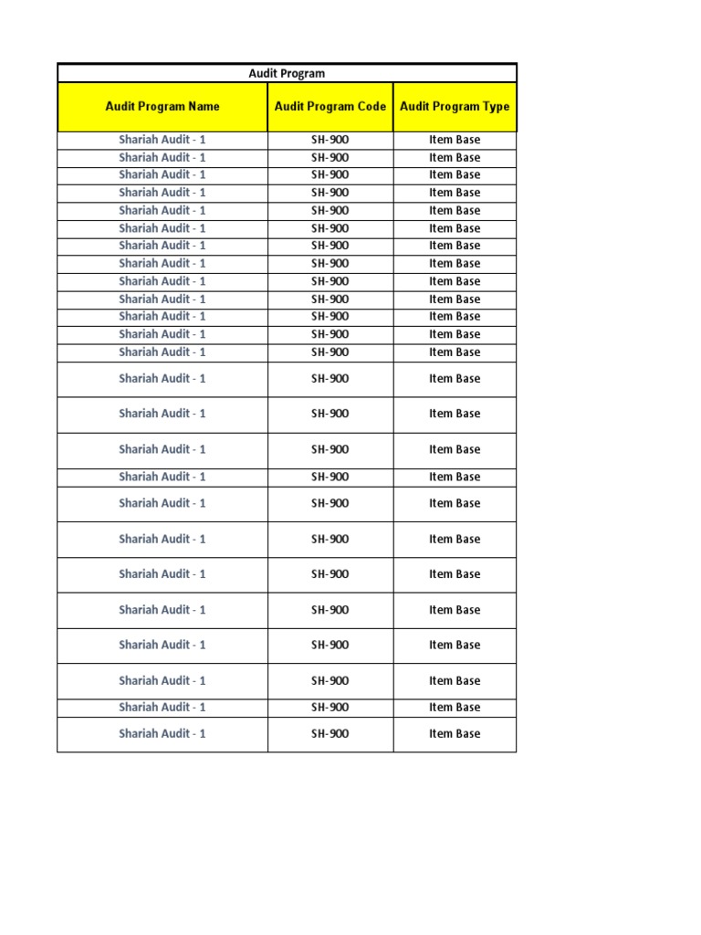 Audit - Program-Shariah E-Audit-Final - (03-03-2020) | PDF | Financial ...