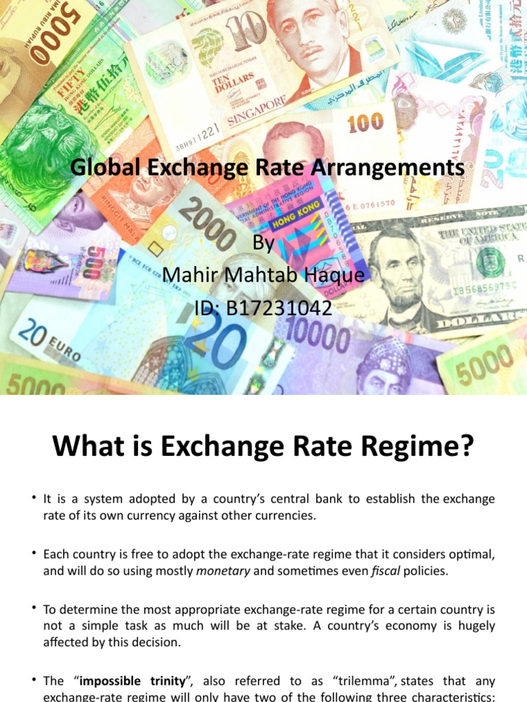 Global Exchange Rate Arrangements | PDF | Monetary Policy | Floating ...