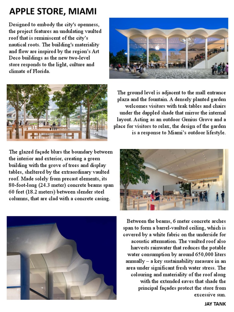 Apple Store Miami | PDF | Roof | Concrete