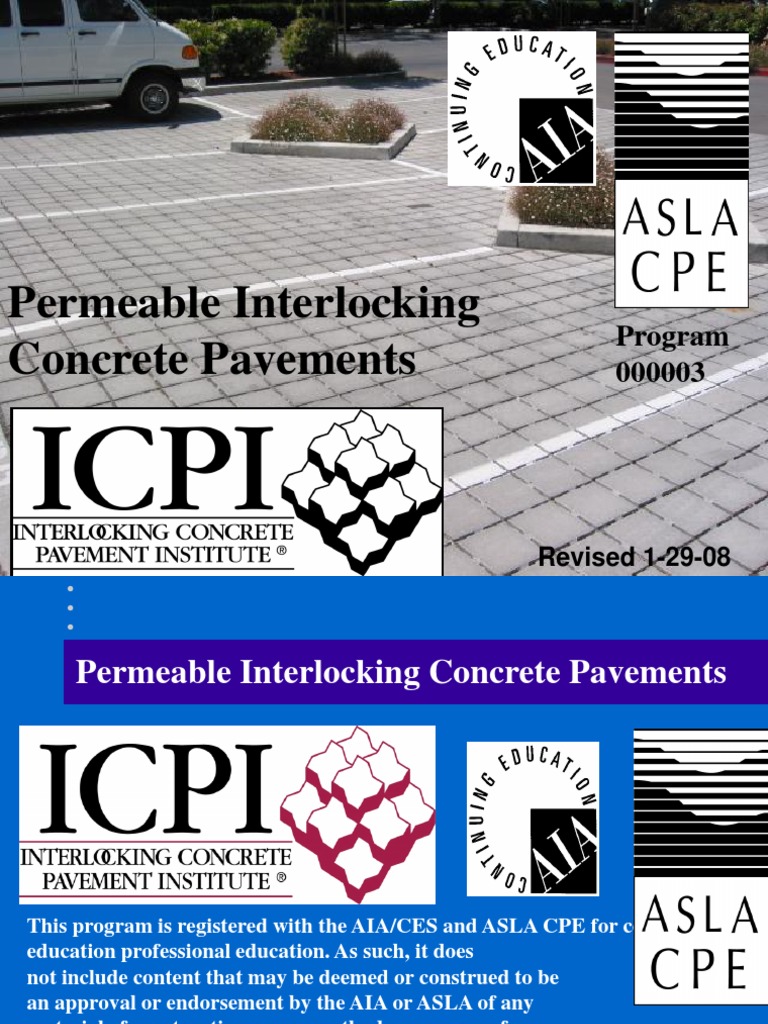 Permeable Interlocking Concrete Pavements PDF | PDF | Leadership In ...