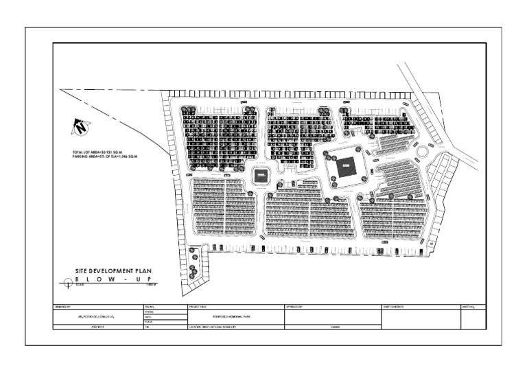 Site Development Plan B L O W - U P: Total Lot Area 30,931 SQ.M Parking ...