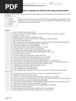 PEC Questionnaire and Score Sheet | PDF | Questionnaire | Behavioural Sciences