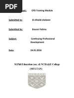 SACE CPTD Handbook | PDF | Teachers | Educational Assessment