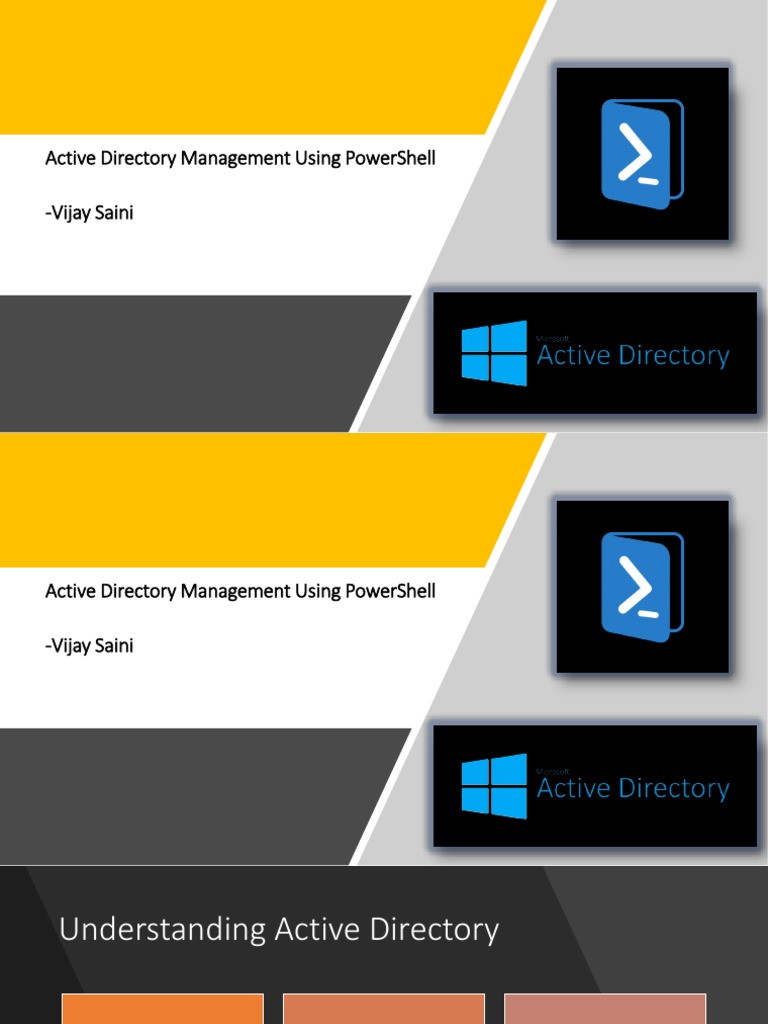 Active Directory Managemnt Using PowerShell Sec01 05 | PDF | Active ...
