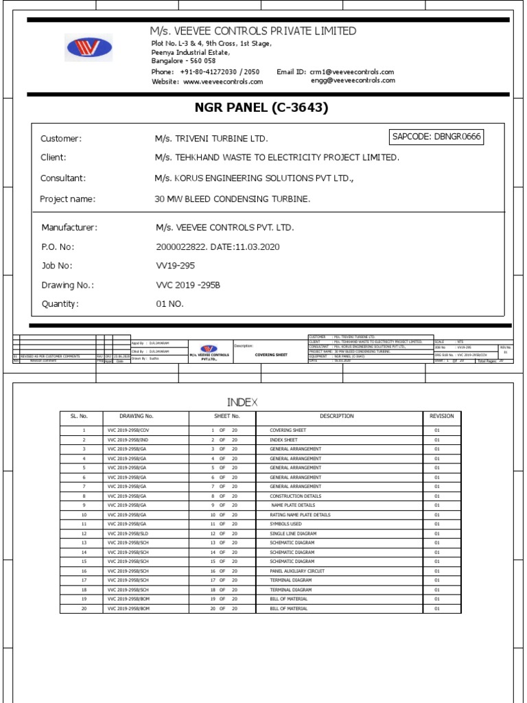 NGR Panel - Rev 01 PDF | PDF | Insulator (Electricity) | Door
