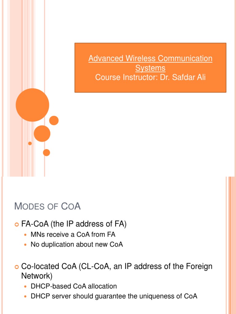 Advanced Wireless Communication Systems - 2 PDF | PDF | I Pv6 | Ip Address