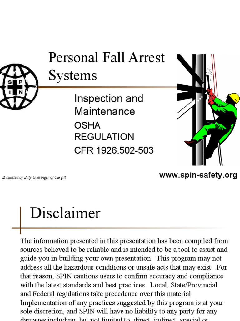 Fall Protection Inspection | PDF
