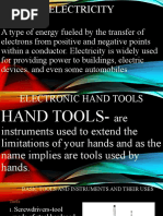 Basic Electronic Tools & Equipment | PDF | Screw | Tools