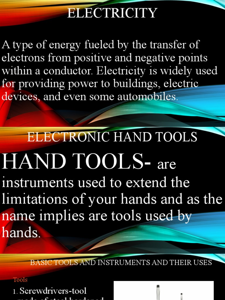 Electronic Hand Tools | PDF