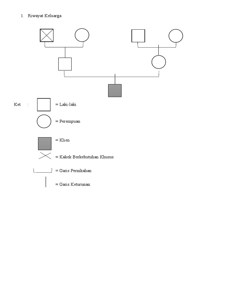 Genogram Riwayat Keluarga | PDF