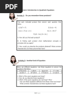 Mathematics 9 Module 1 1st Quarter | PDF | Factorization | Quadratic ...