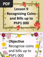 Math Lesson: Understanding Coins | PDF | Coins | Lesson Plan