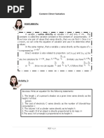 Variation Grade 9 | PDF | Mathematical Concepts | Equations