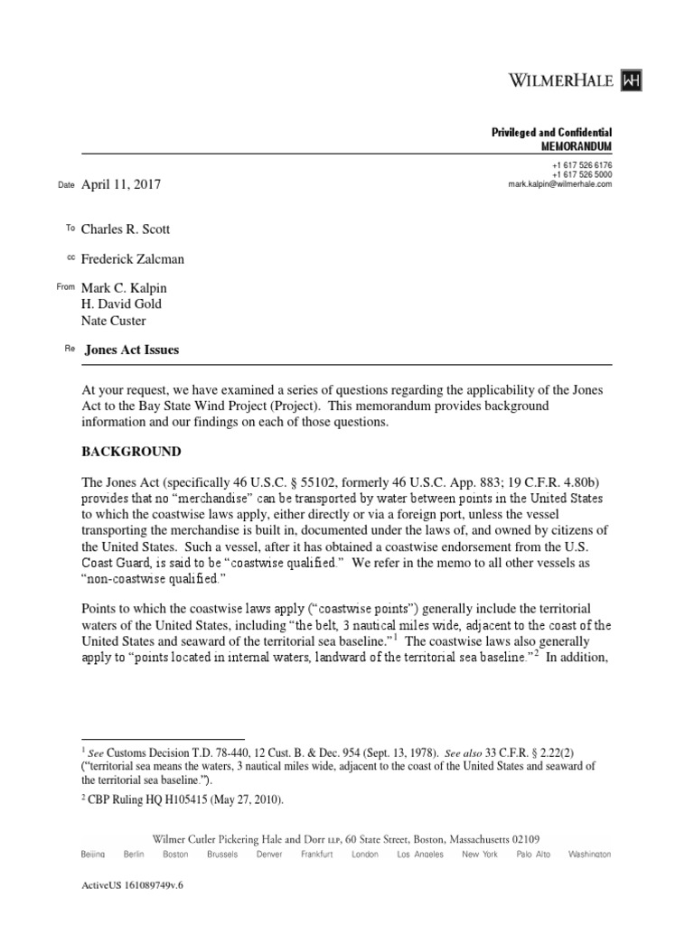 Jones Act PDF | PDF | Merchant Marine Act Of 1920 | U.S. Customs And ...