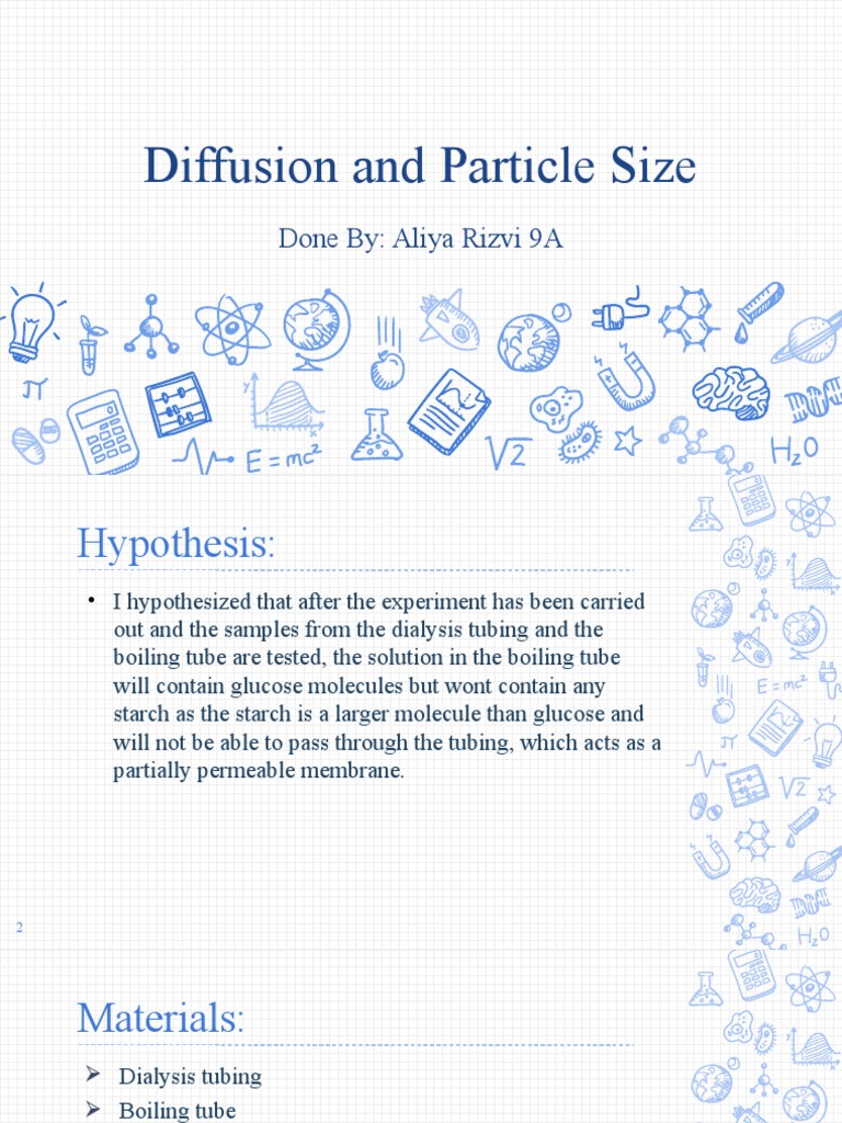 Diffusion Of Glucose And Starch Experiment Pdf Starch Laboratories
