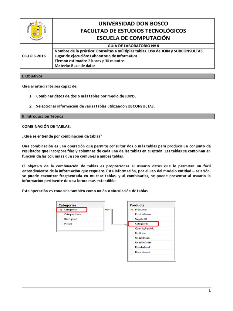 Guia-8 SQL | PDF | SQL | Servidor SQL de Microsoft