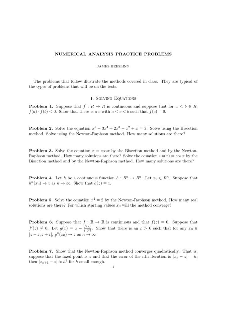 MAD4401 Practice Problems | Download Free PDF | Applied Mathematics | Algorithms