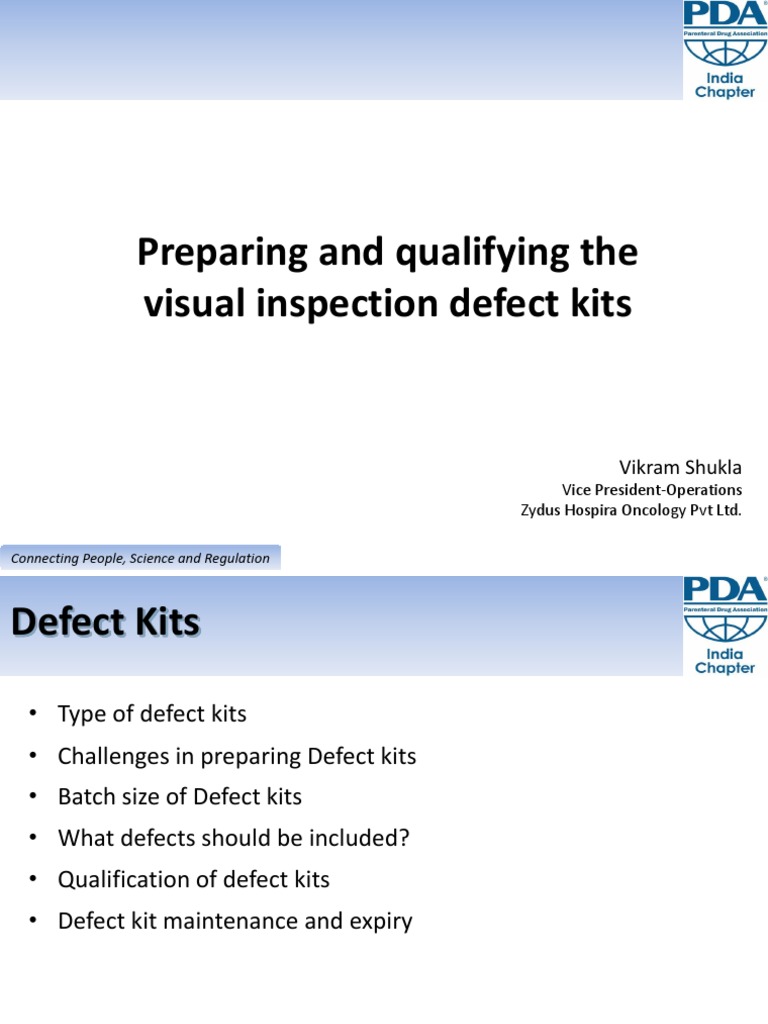 Preparing and qualifying the visual inspection defect kits | PDF ...