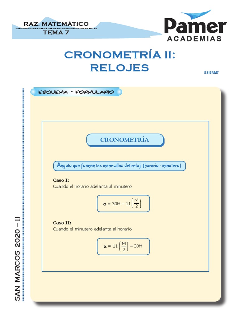 RM - Sem 7 | PDF | Reloj | Hora