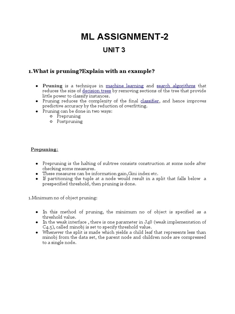 ML Assignment-2: Unit 3 | PDF | Receiver Operating Characteristic | Statistical Significance