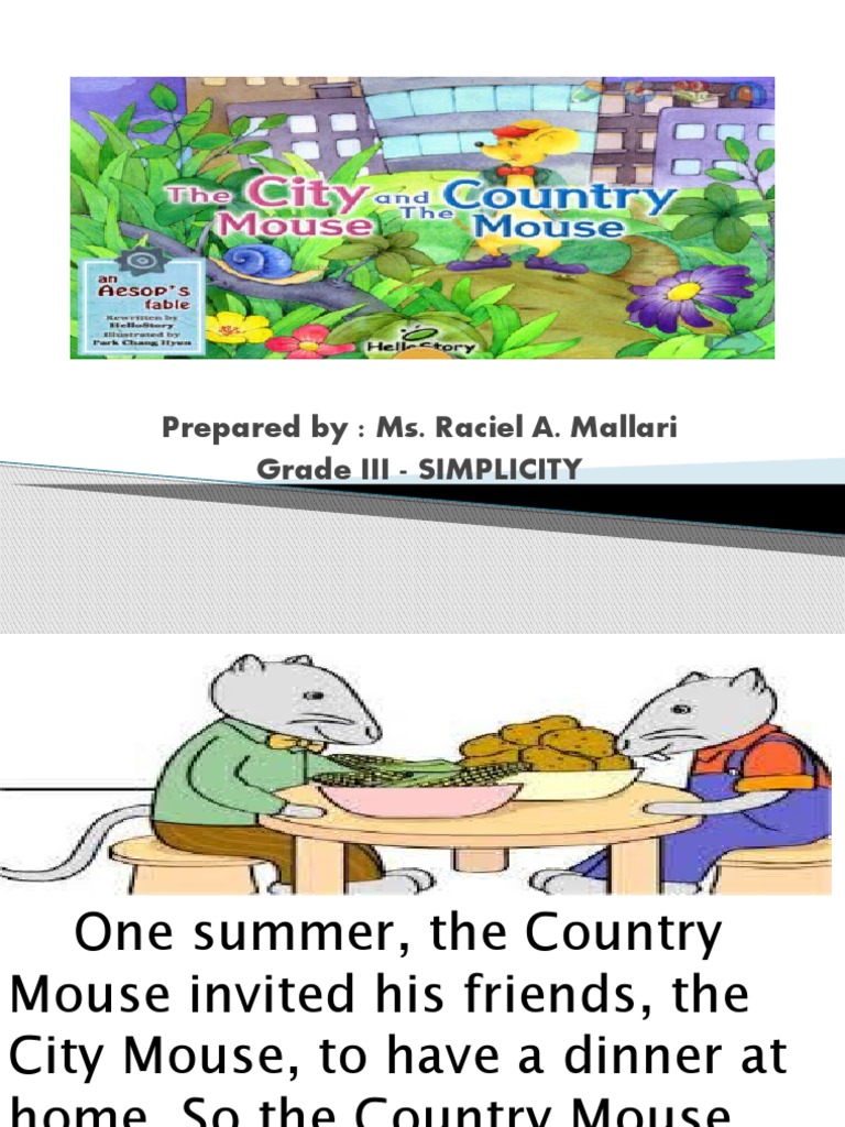 The Country Mouse and The City Mouse | PDF