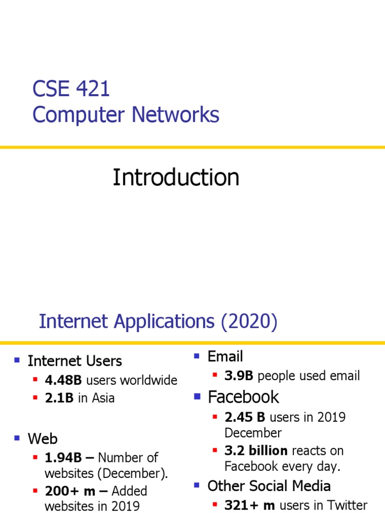 CSE 421 Computer Networks | PDF | Wide Area Network | Local Area Network