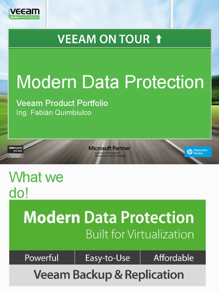 Moritz - Veeam On Tour Part MDP | PDF | Backup | Virtual Machine