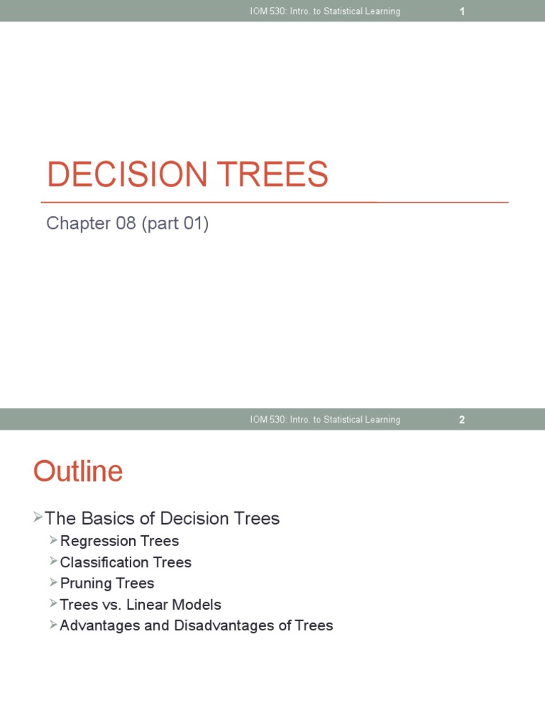 Decision Trees: Chapter 08 (Part 01) | Download Free PDF | Machine ...