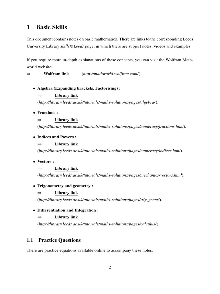 1 Basic Skills 1 1 Practice Questions Pdf