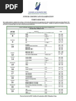 JC Written Exams Timetable 2025 | PDF | Qualifications