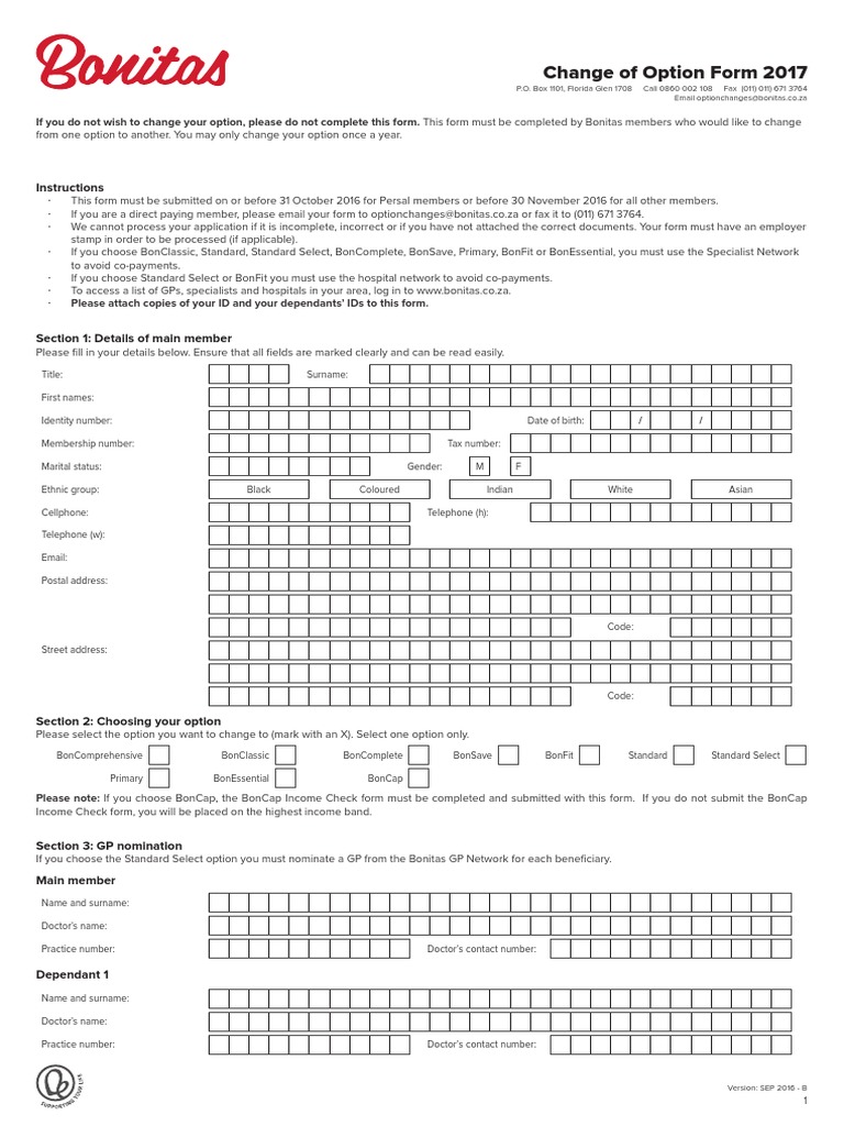 Change of Option Bonitas | Download Free PDF | Government | Business