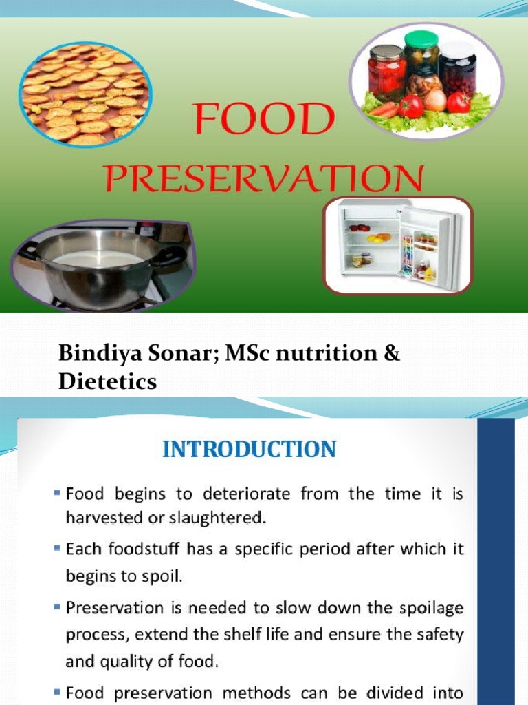 Physical and Chemical Methods of Food Preservation | PDF | Food ...