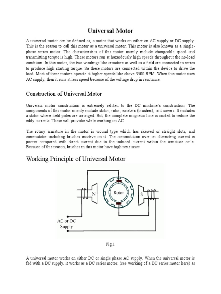 Understanding the Construction, Working Principle, Characteristics ...