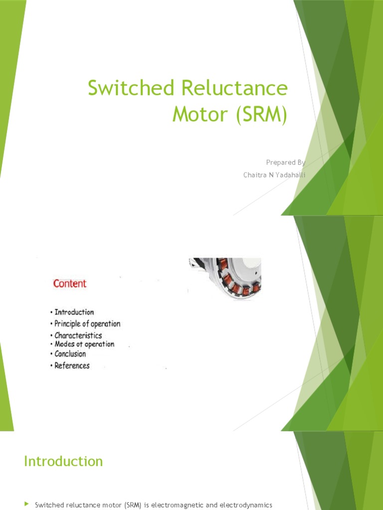 Switched Reluctance Motor (SRM) | PDF | Electric Motor | Magnetic Devices