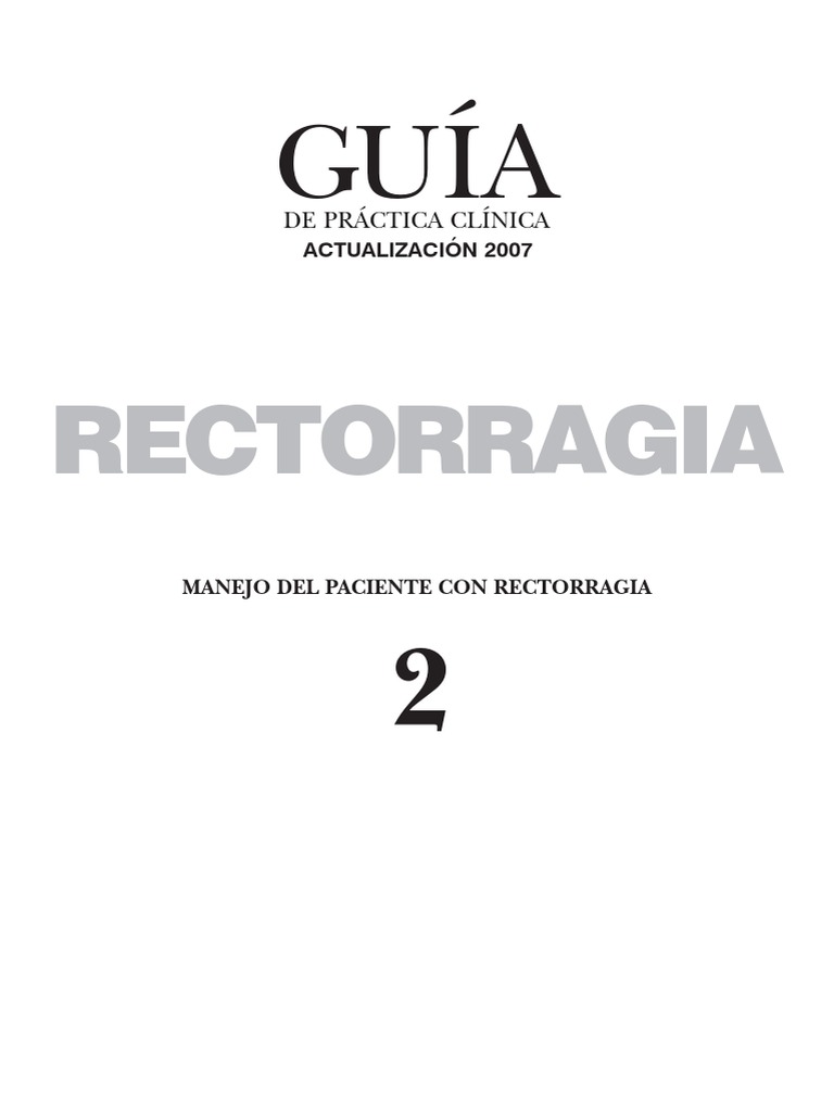 Rectorragia | PDF | Hemorroides | Cáncer colonrectal