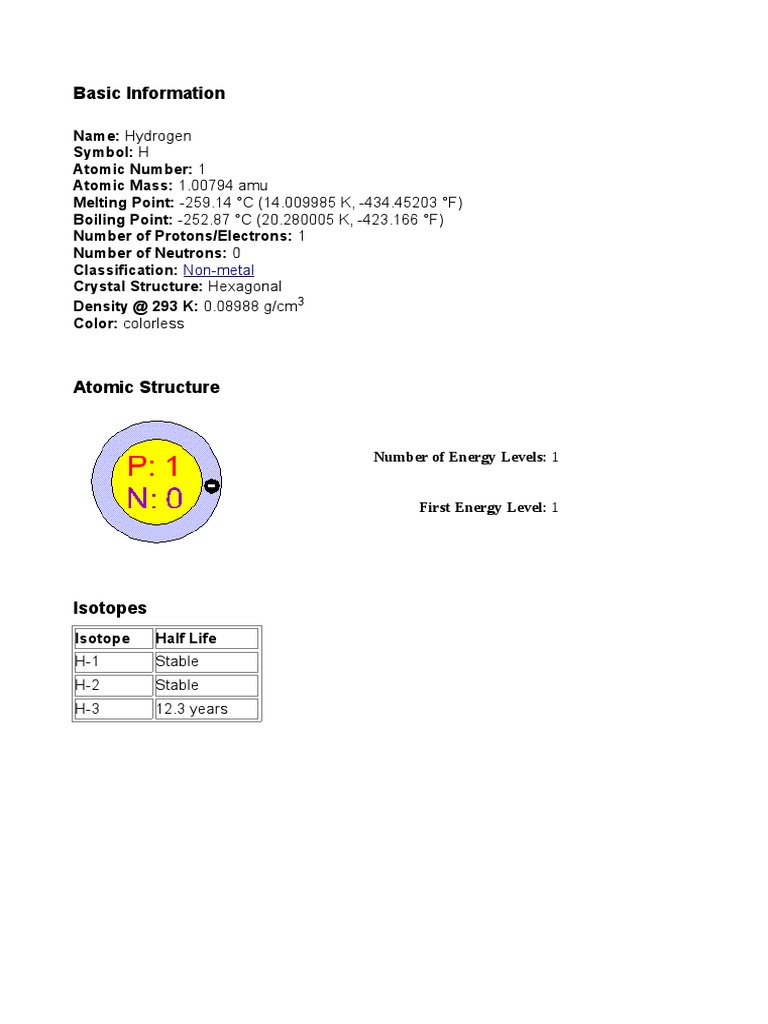 Electron Structures | PDF | Isotope | Atoms