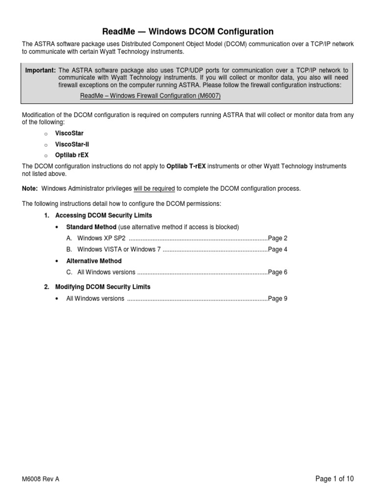 Windows DCOM Configuration PDF | Download Free PDF | Component Object Model | Microsoft Windows