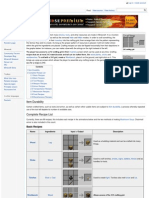 Minecraft Crafting Recipes Guide | PDF | Armour | Building Materials