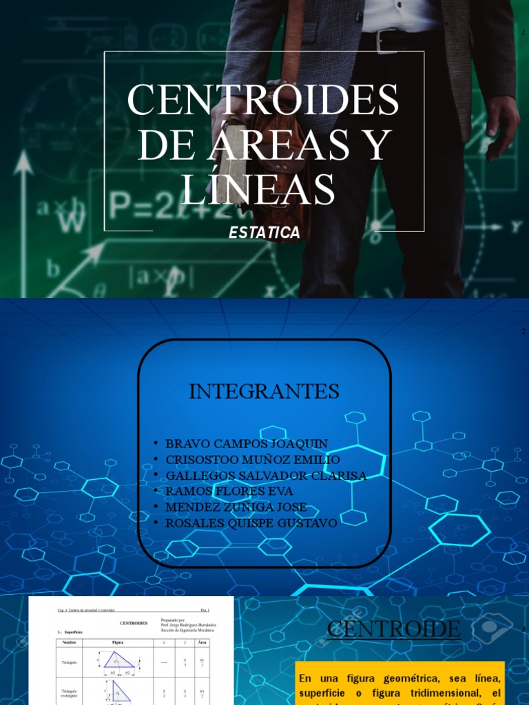 Centroides de Áreas y Líneas (Reall | PDF | Centro de masa | Geometría