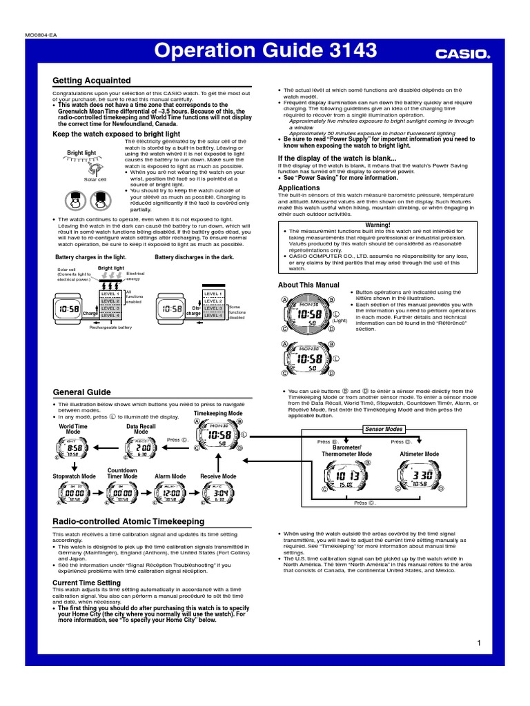 Operation Guide 3143: Getting Acquainted | PDF | Atmospheric Pressure ...