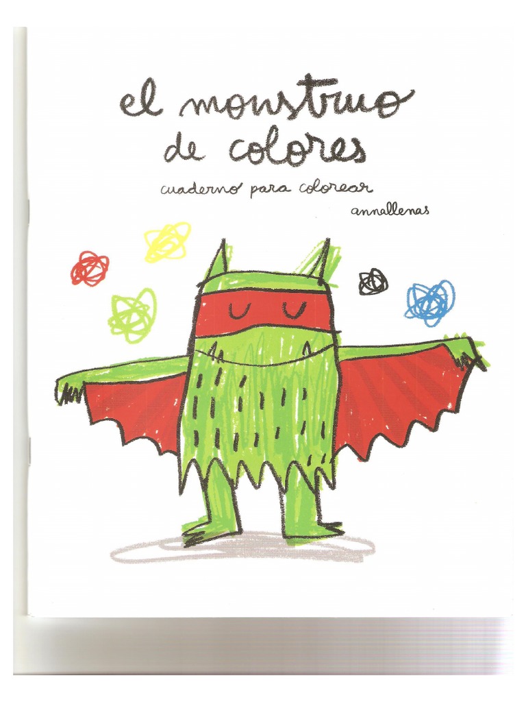 EL MONSTRUO DE COLORES Cuaderno para Colorear | PDF
