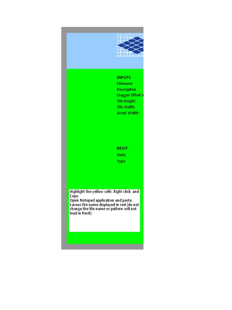Tile Hatch Creator Revit | PDF