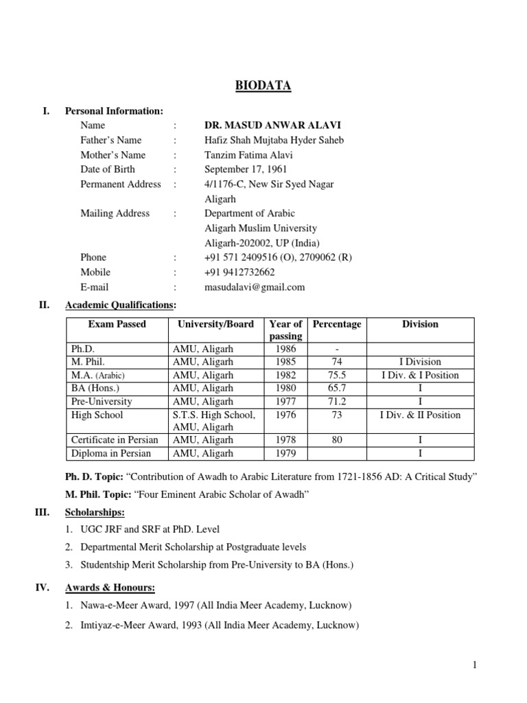 Biodata: (Arabic) | PDF | Urdu | Sufism