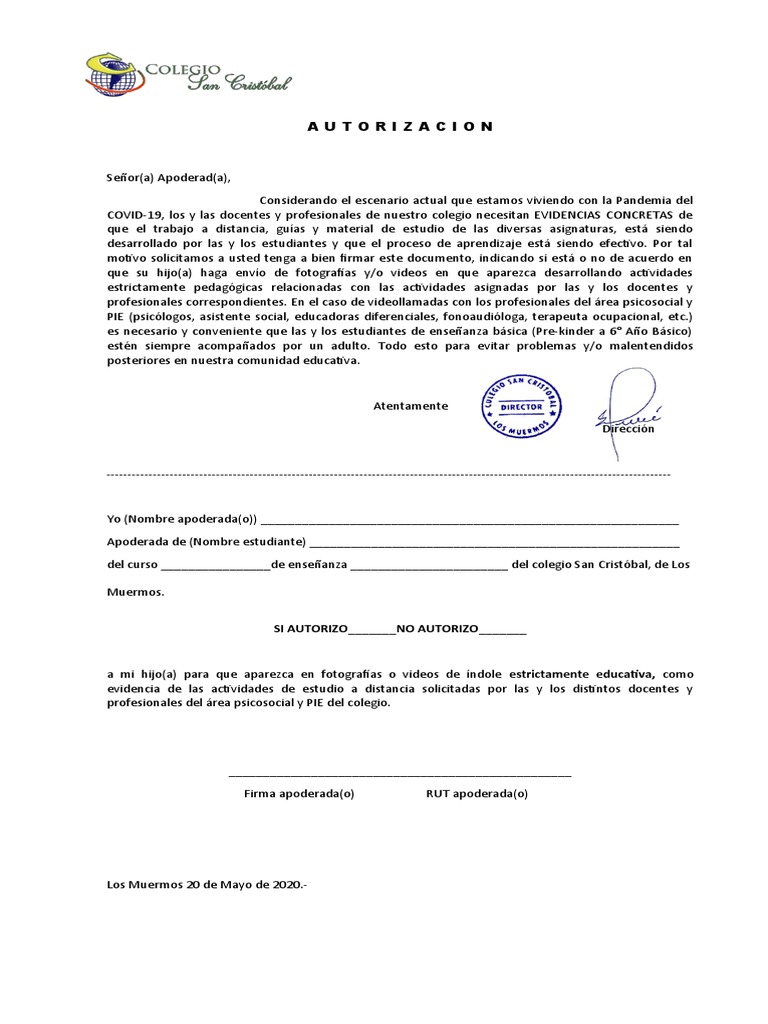Autorizacion Apoderados | PDF