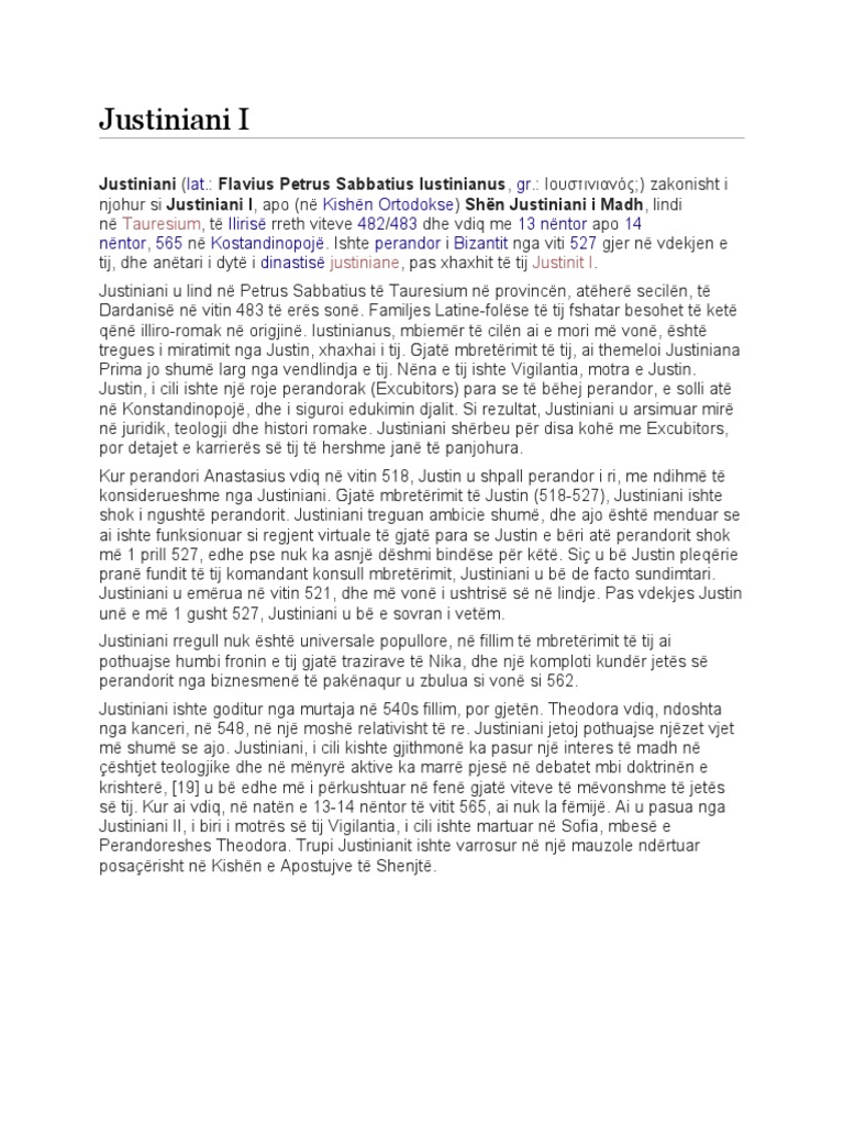 Justiniani I | PDF