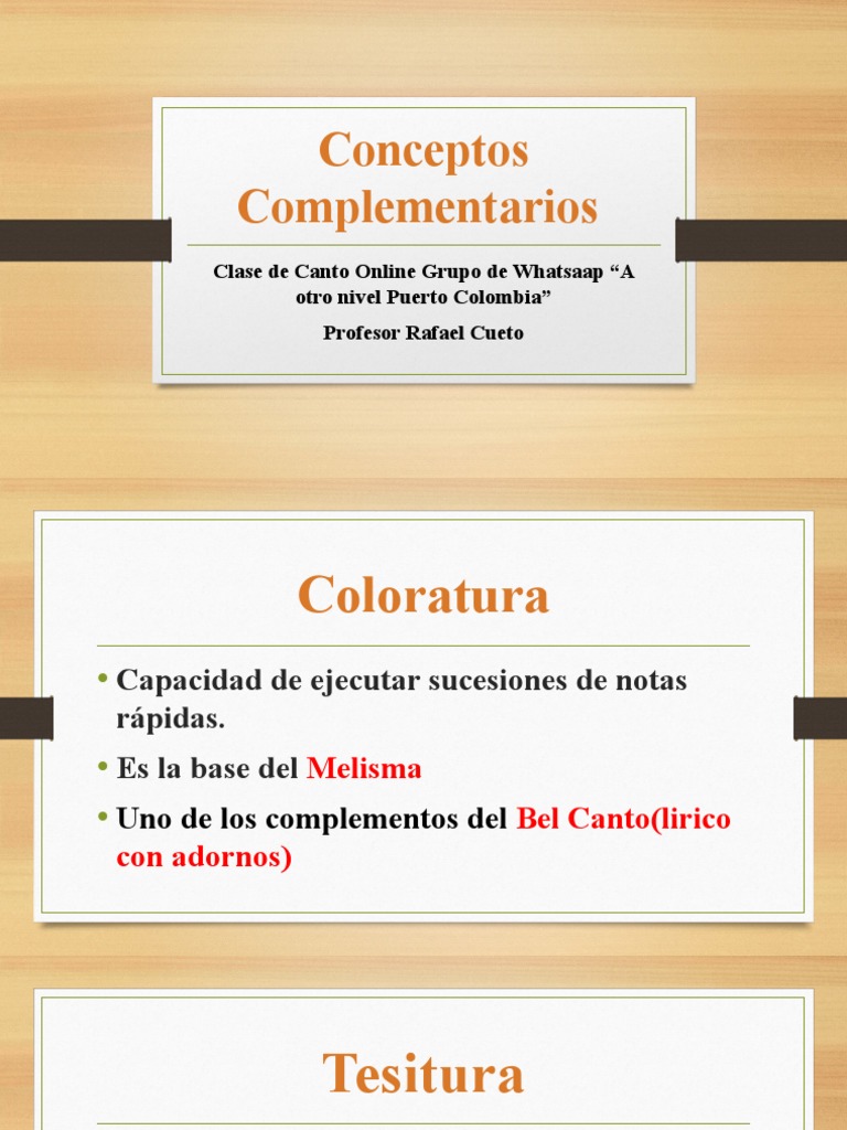 Coloratura, Tesitura y Modos de Voz Música Tropical | PDF